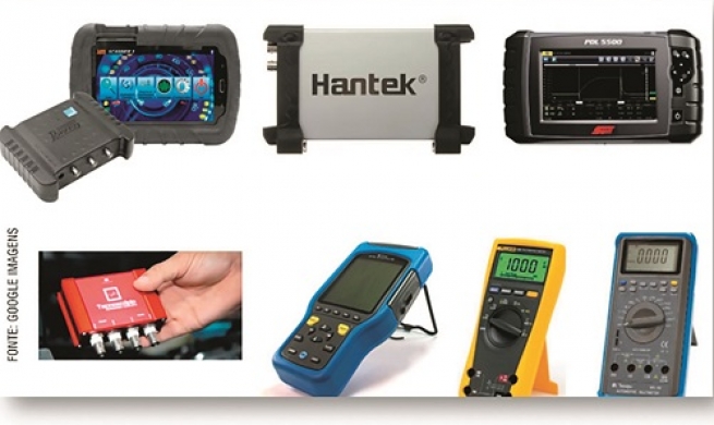 O osciloscópio faz medição e visualização dos sinais eletroeletrônicos ...